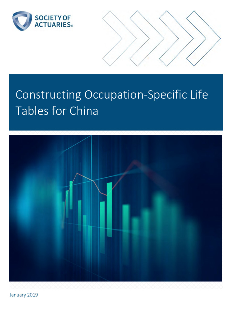 Occupation Specific Life Tables China | PDF | Insurance | Life Annuity