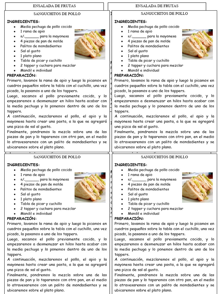 RECETAS MINICHEF con intrucciones | PDF | Postres | Alimentos