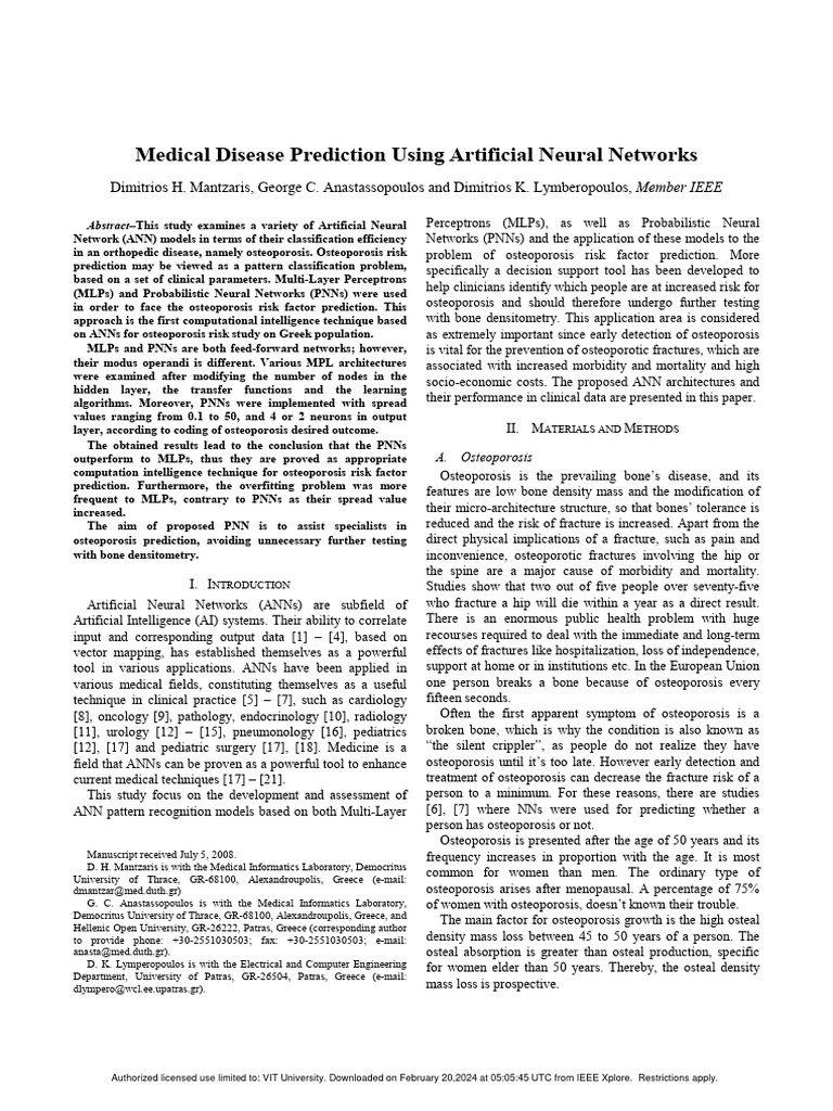 9.Medical Disease Prediction Using Artificial Neural Networks | PDF ... 9.Medical Disease Prediction Using Artificial Neural Networks | PDF ...