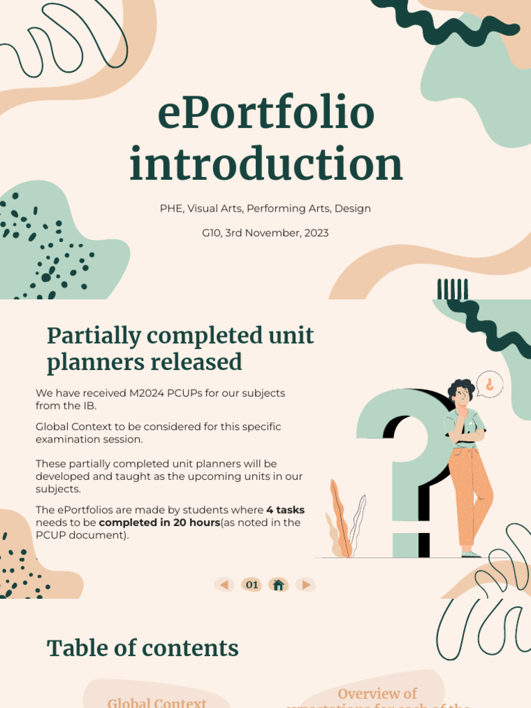 EPortfolio Introduction 3rd November 2023 1 | PDF | Cognition | Learning