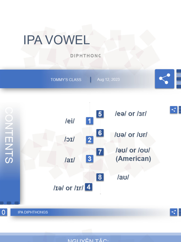 Lesson 2 - Ipa Diphthongs | PDF