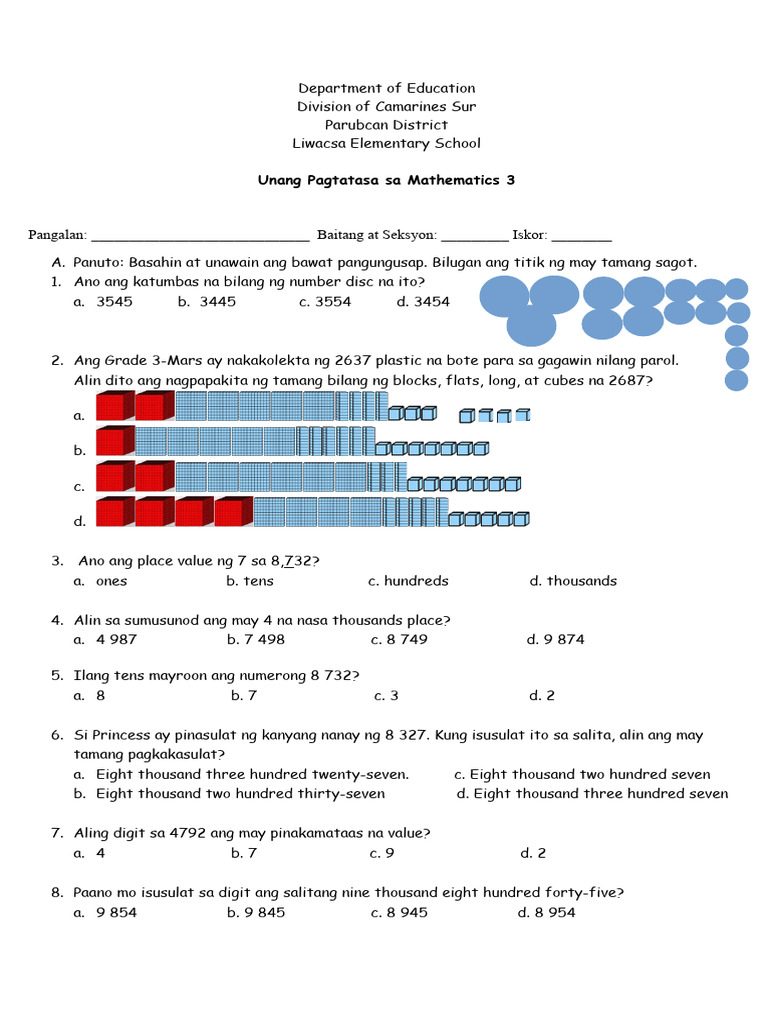 Mathematics 1st Quarter | PDF