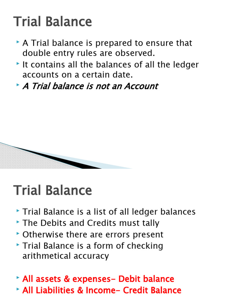 Trial Balance | PDF