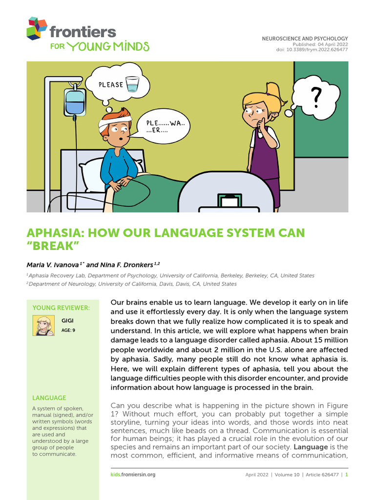 Aphasia | PDF | Aphasia | Neurology