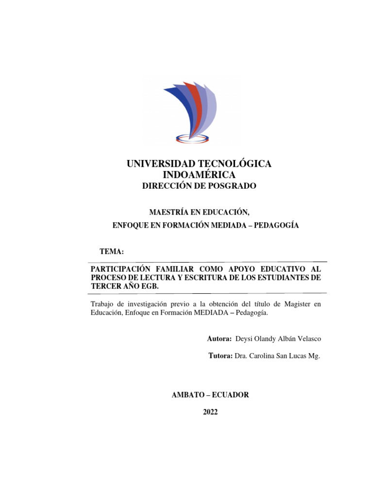 Tale Test Alban Velasco Deysi Olandy | PDF | Aprendizaje | Escuelas