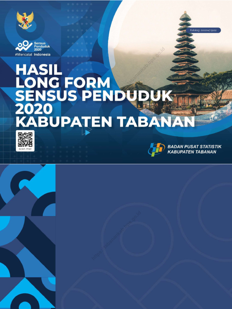 Hasil Long Form Sensus Penduduk 2020 Kabupaten Tabanan | PDF