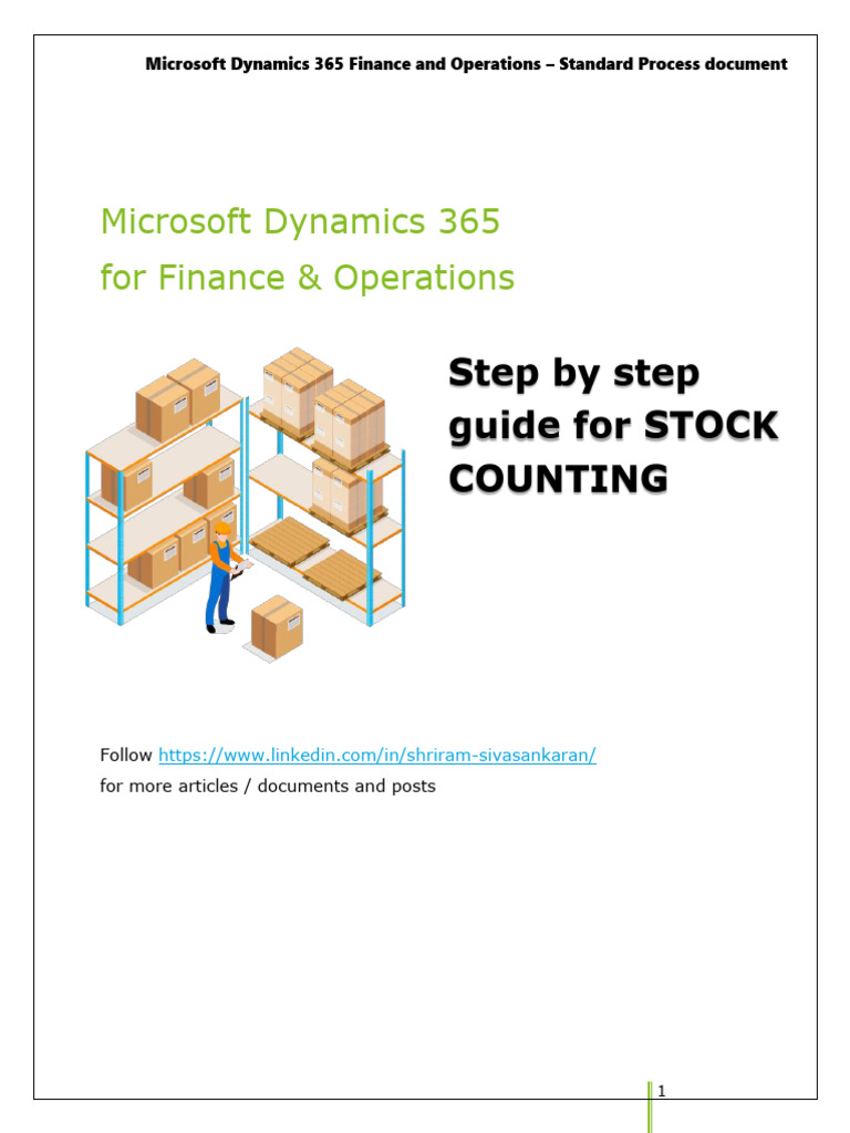 Step by Step Guide For Stock Counting Journal Posting | PDF | Inventory ...