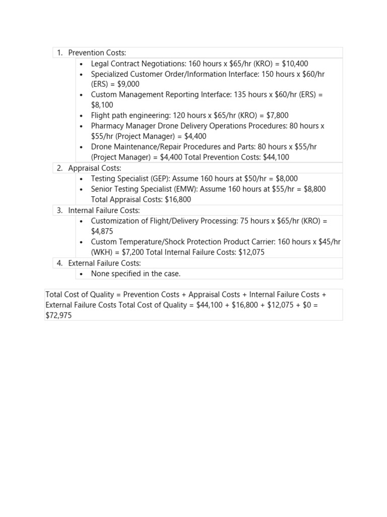 Prevention Costs | PDF