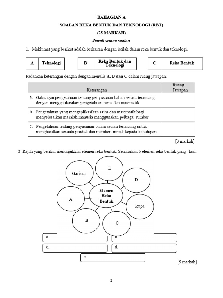 Ujian Diagnostik Rbt-Ask Tingkatan 1 | PDF