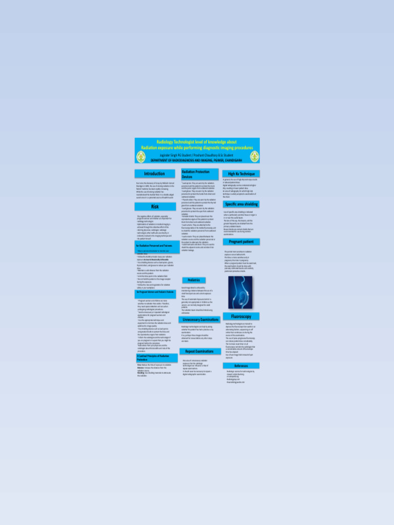 Radiation Protection Measures in Radiology Imaging Poster | PDF ...