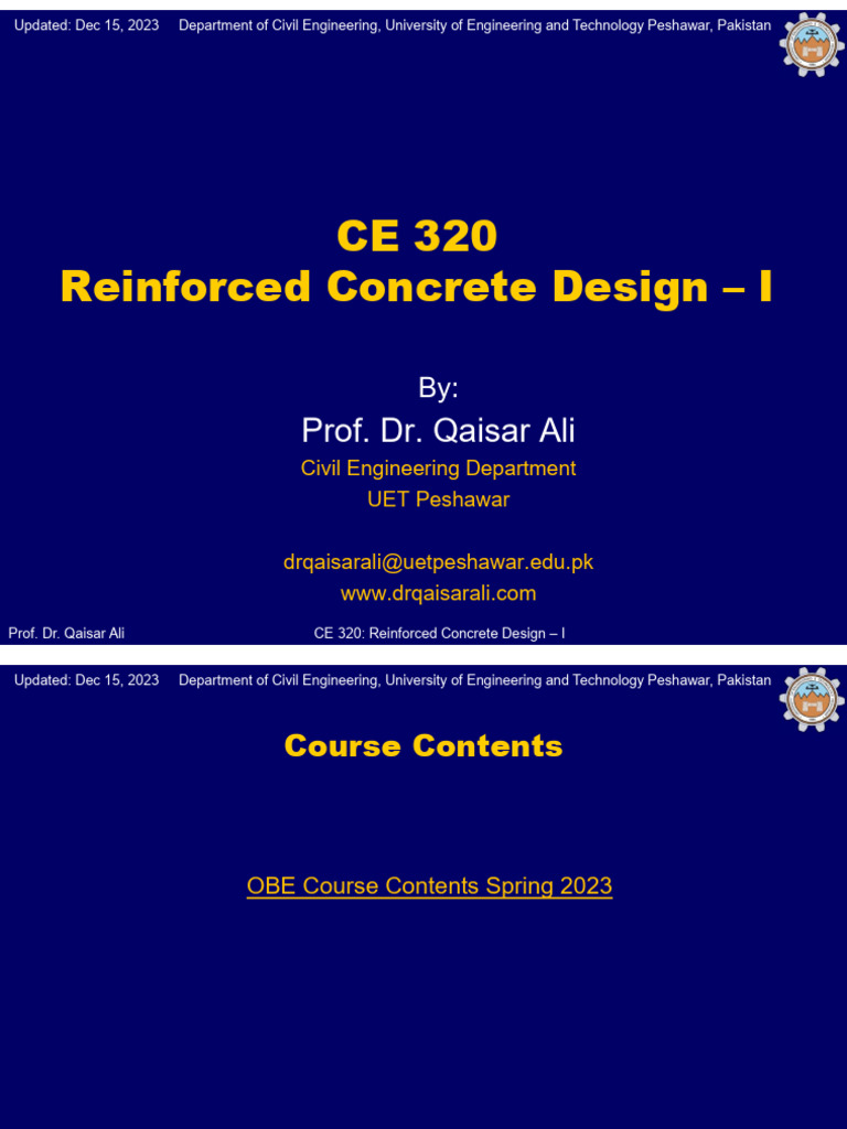 Color Version Lecture 01 Introduction To Reinforced Concrete Design1 Pdf Youngs Modulus