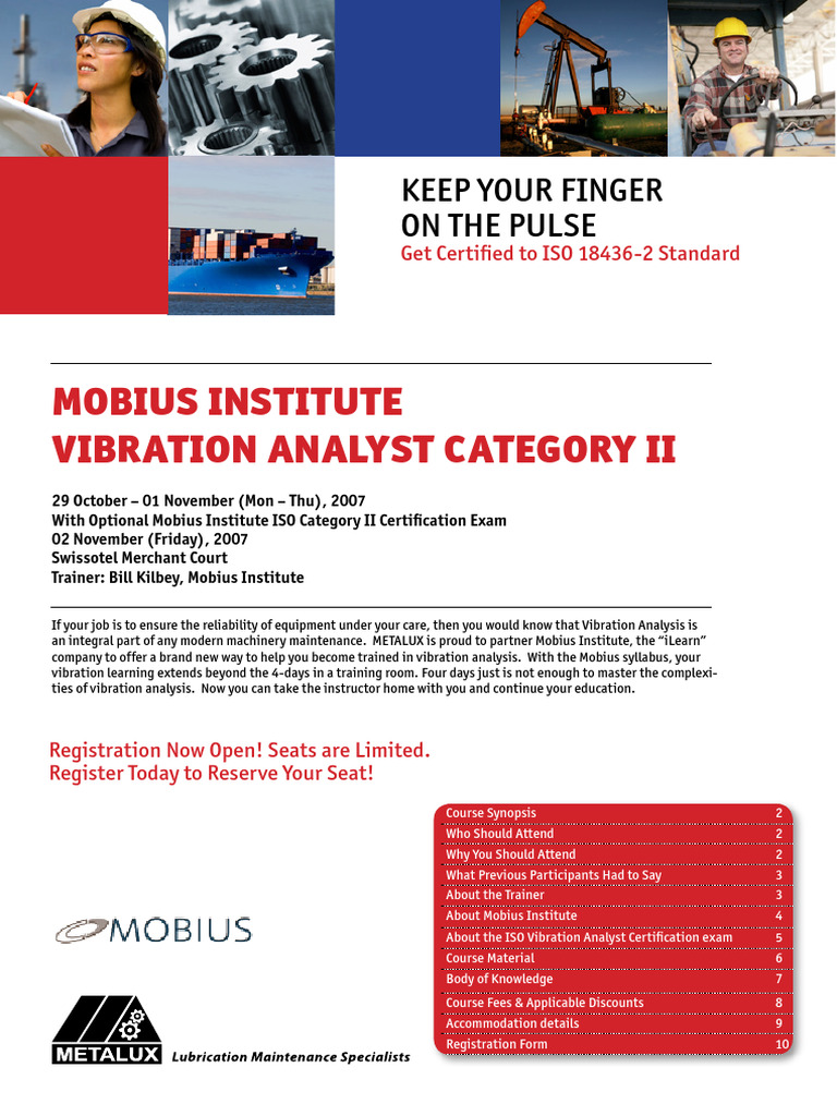 Mobius Vibration Analyst Cat II Course | PDF | Payments | Cheque