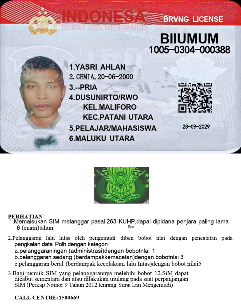 Contoh SIM B2 Umum Terbaru 2025 | PDF