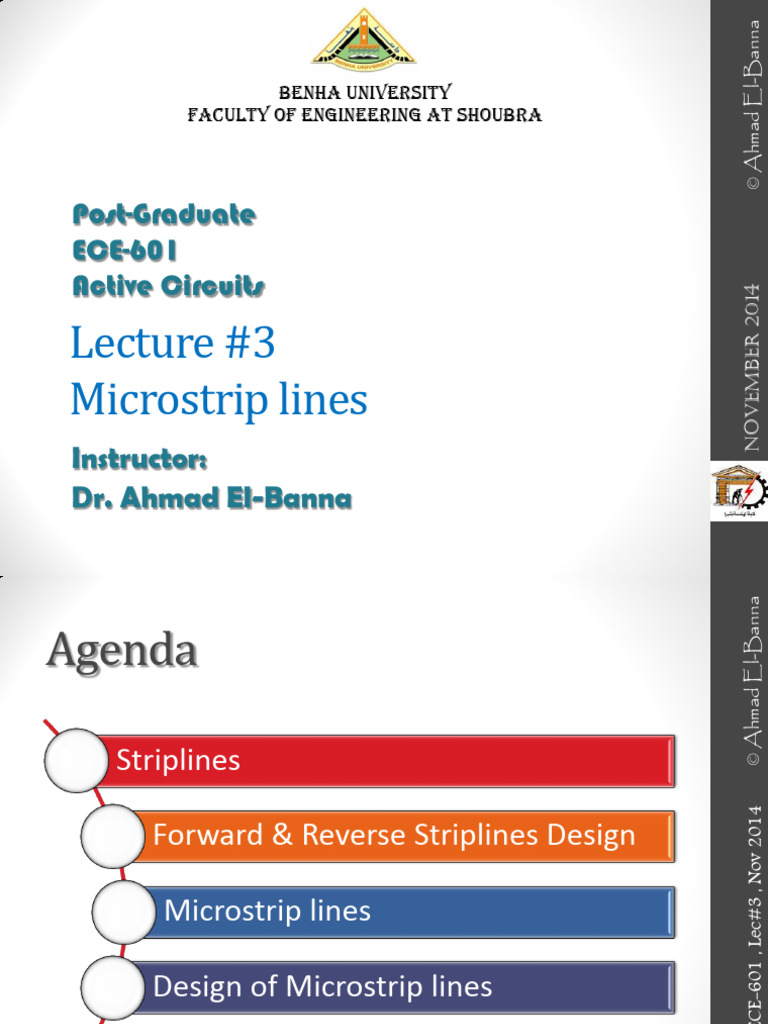 ActiveCircuits Lec03 | PDF | Transmission Line | Electromagnetism