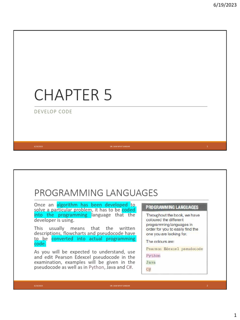 Programming Concepts and Data Types | PDF | Compiler | Assembly Language