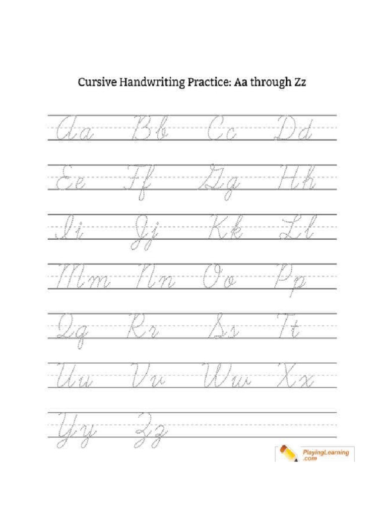 CURSIVE A-Z | PDF