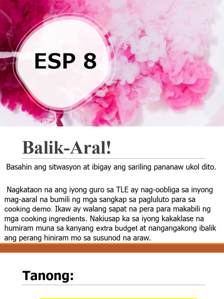 ESP 8 - Week 8 | PDF