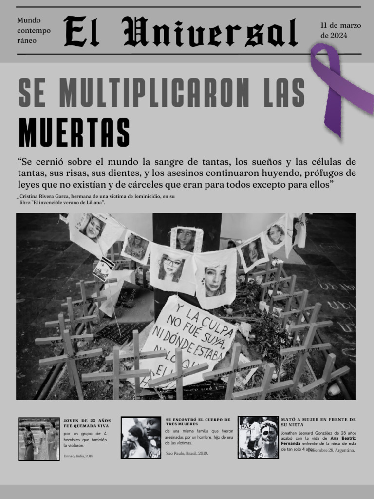 Periódico Feminicidio | Descargar gratis PDF | Violencia | Crímenes
