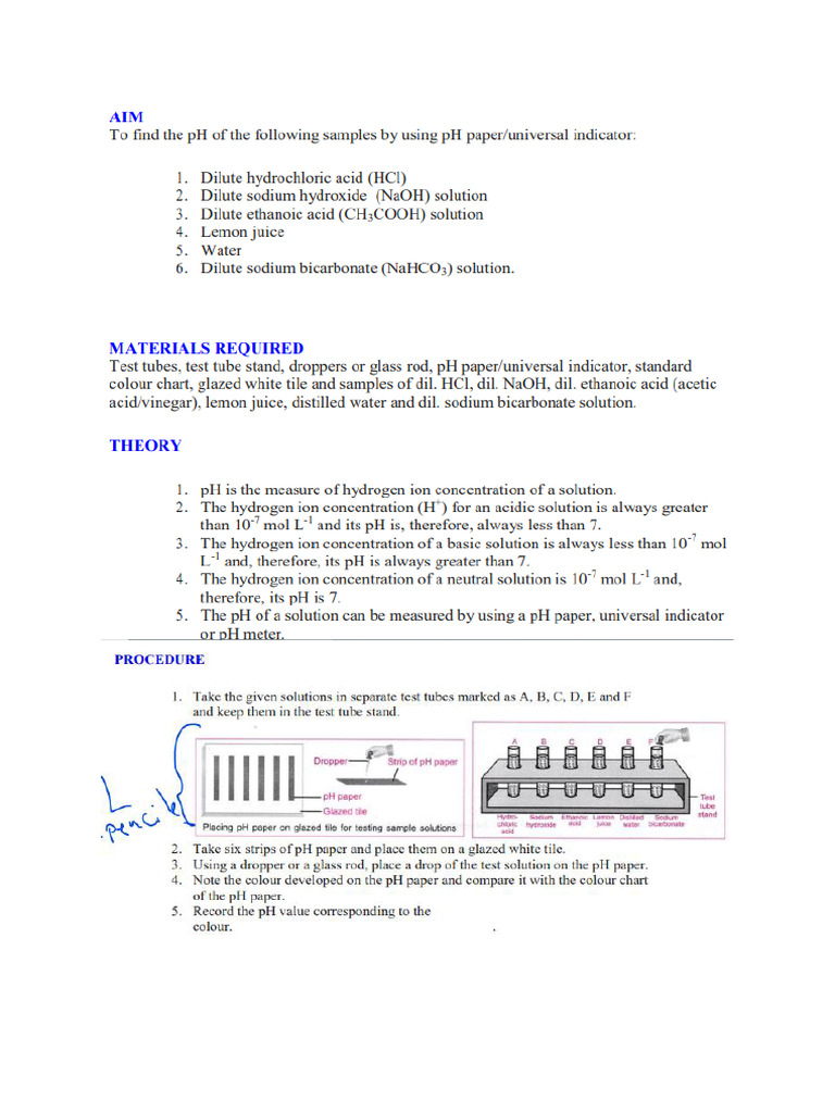 Experiment No-3 PH Determination | PDF