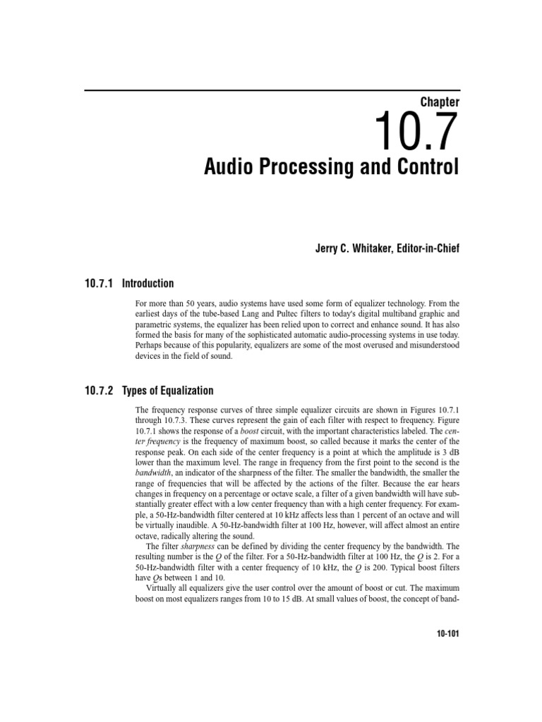 Audio Equalization Techniques Guide | PDF | Equalization (Audio) | Amplifier