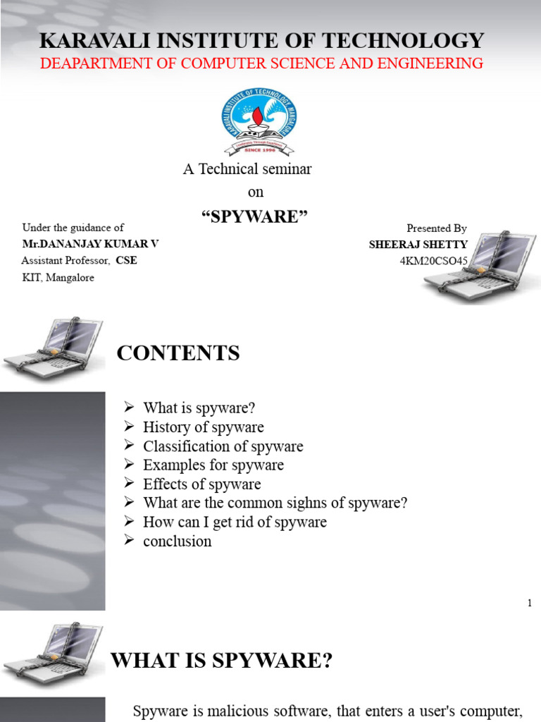 Spy Ppt Pdf Spyware Malware