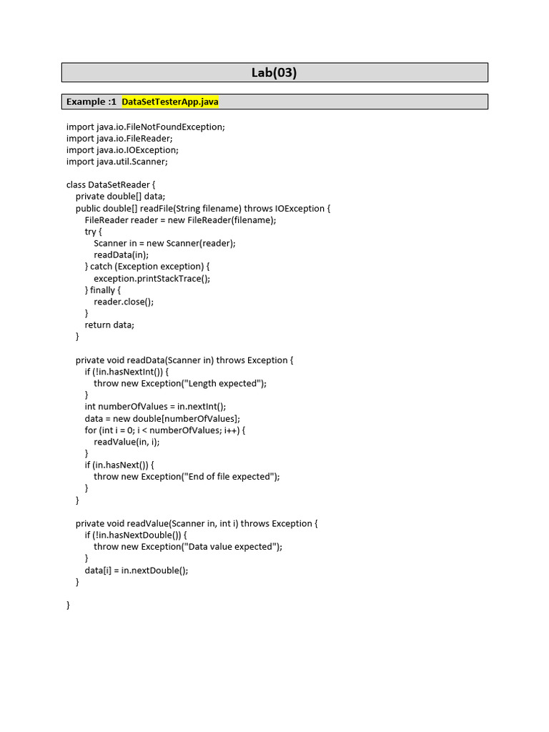 Lab 03 Solutions | PDF | Software Development | Computer Programming