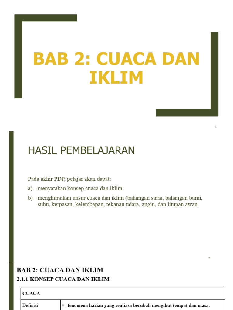 2.cuaca Dan Iklim | PDF