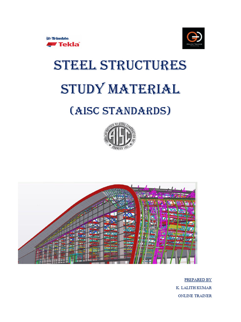 AISC Steel Structures Study Guide | PDF | Welding | Construction