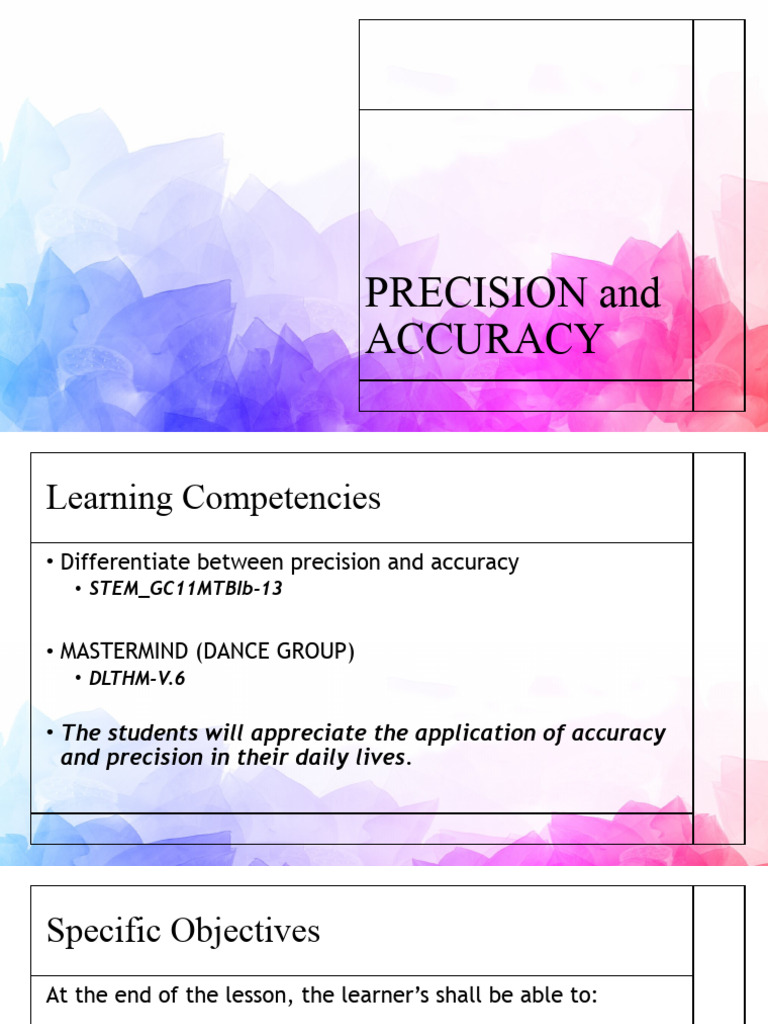 Precision and Accuracy-Genchem1 - DCLR | PDF | Accuracy And Precision | Measurement