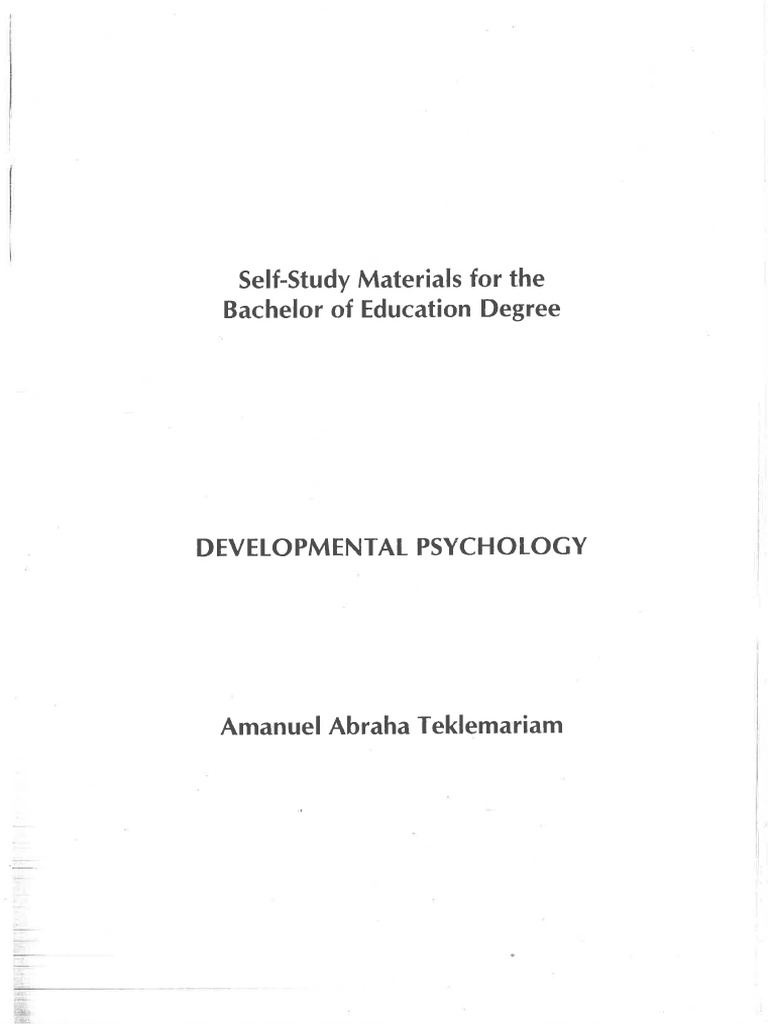 Developmental Psychology Module | PDF
