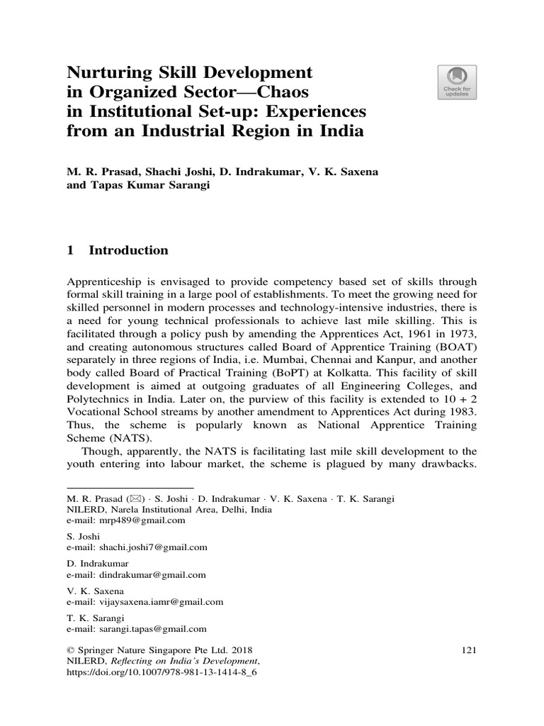 NATS Skill Development Challenges in India | PDF | Vocational Education ...