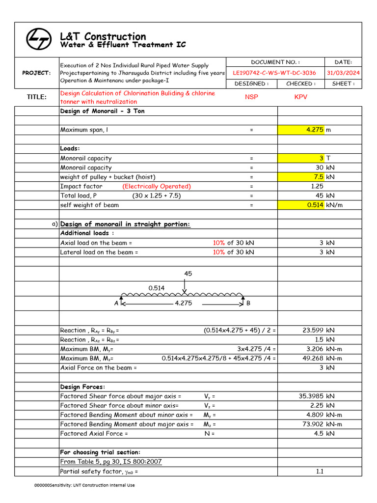 3a. Monorail | Download Free PDF | Beam (Structure) | Bending