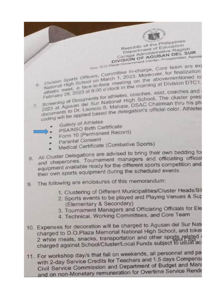 Authorization and Request Letter for PSA | PDF