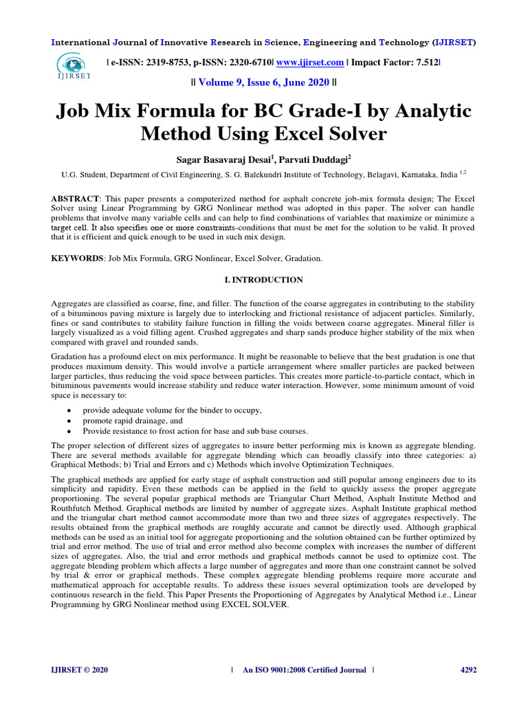 40_Job_Mix | PDF | Mathematical Optimization