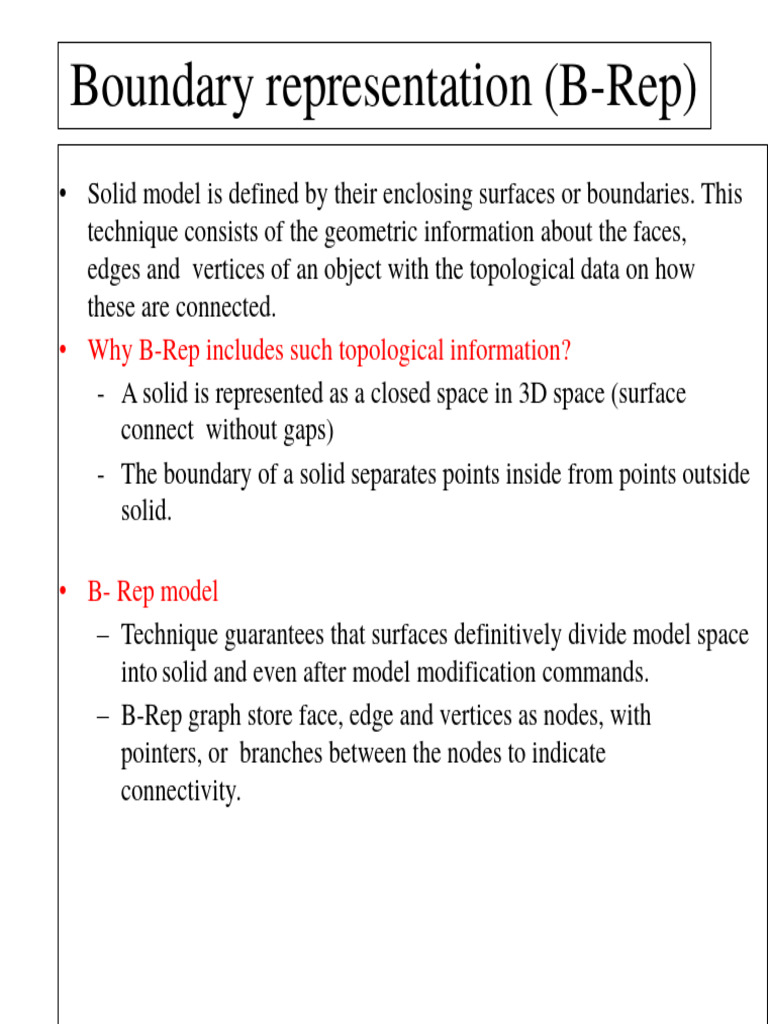 Understanding Boundary Representation (B-Rep) | PDF | Vertex (Graph Theory) | Topology