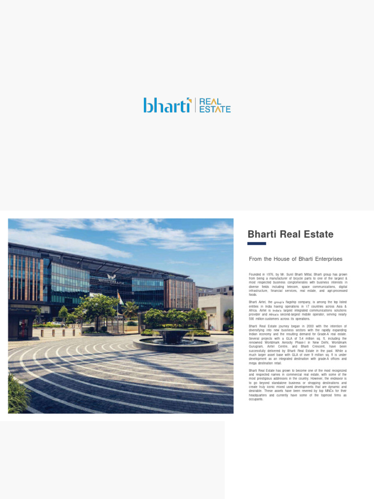 Bharti Realty - Worldmark Presentation | PDF
