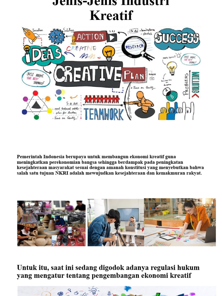 Jenis-Jenis Industri Kreatif | PDF