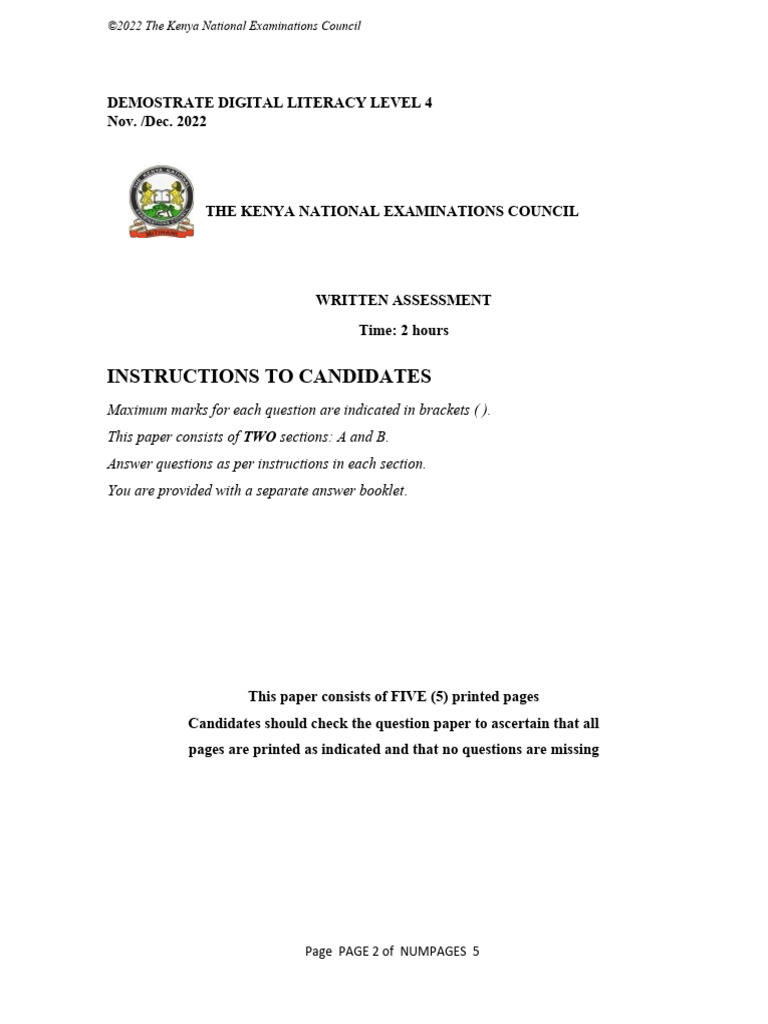 4-Digital Literacy Nov 22 | PDF | Databases | Software
