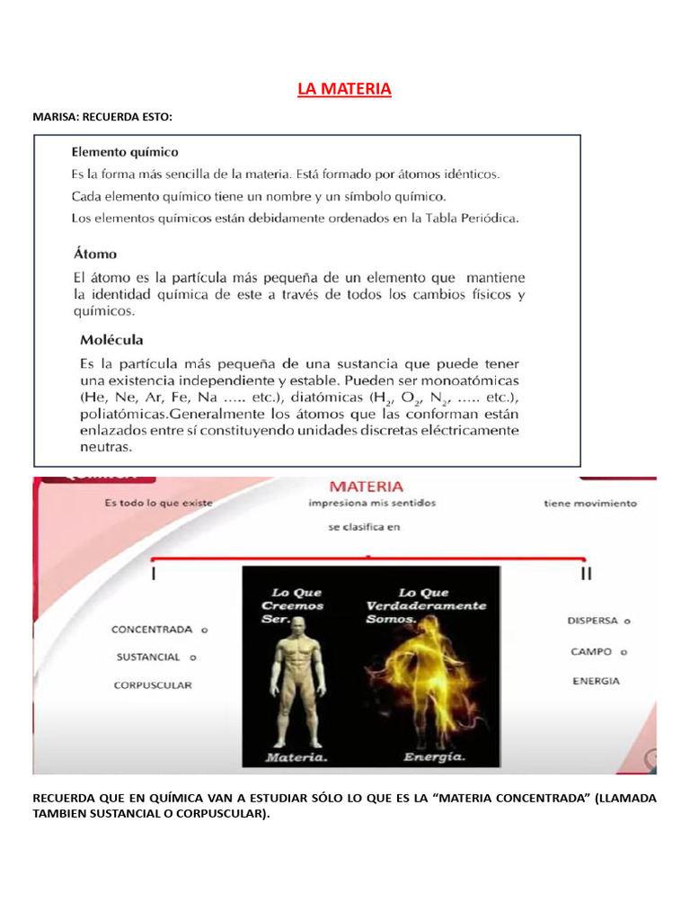 Clasificación de La Materia | PDF | Sustancias químicas | Aleación