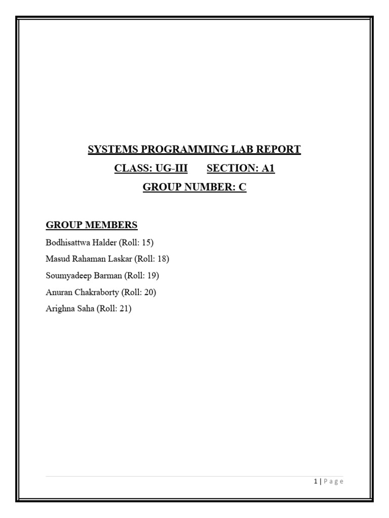 Systems Programming Lab Report | PDF | Computer Architecture | Arithmetic