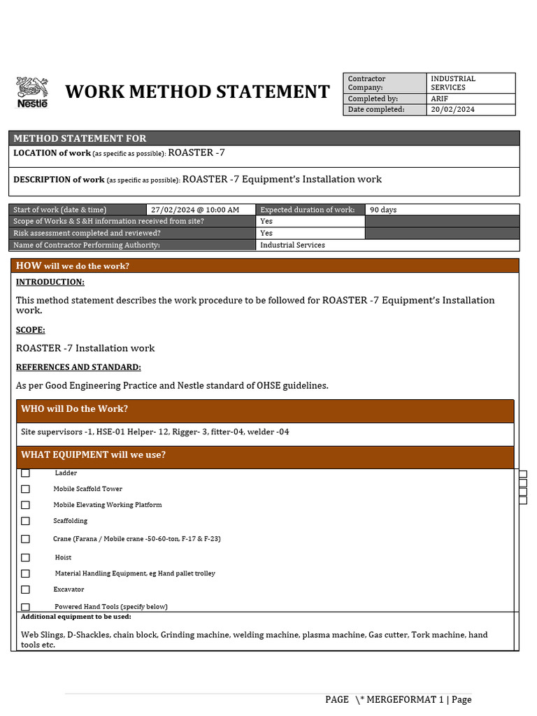 WMS R-7 Equipment Installation | PDF | Personal Protective Equipment ...