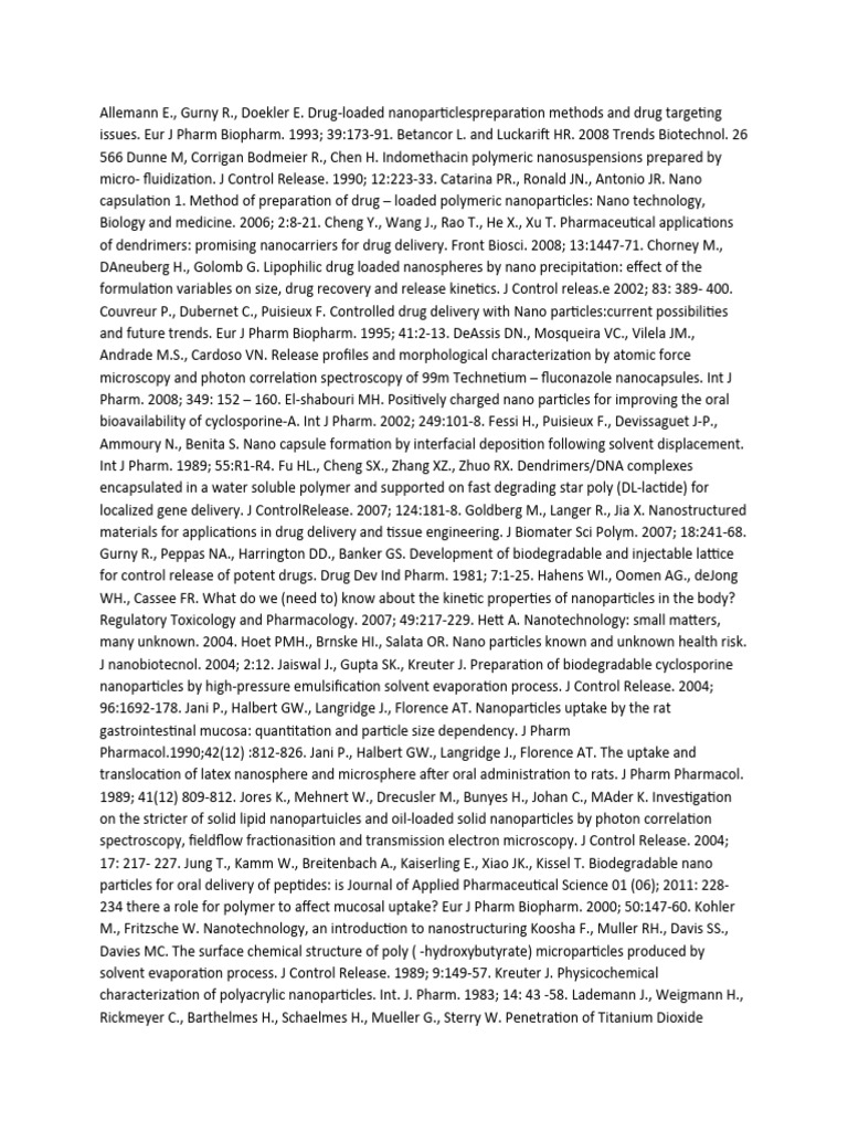 Reference Chapter | Download Free PDF | Nanoparticle | Nanotechnology