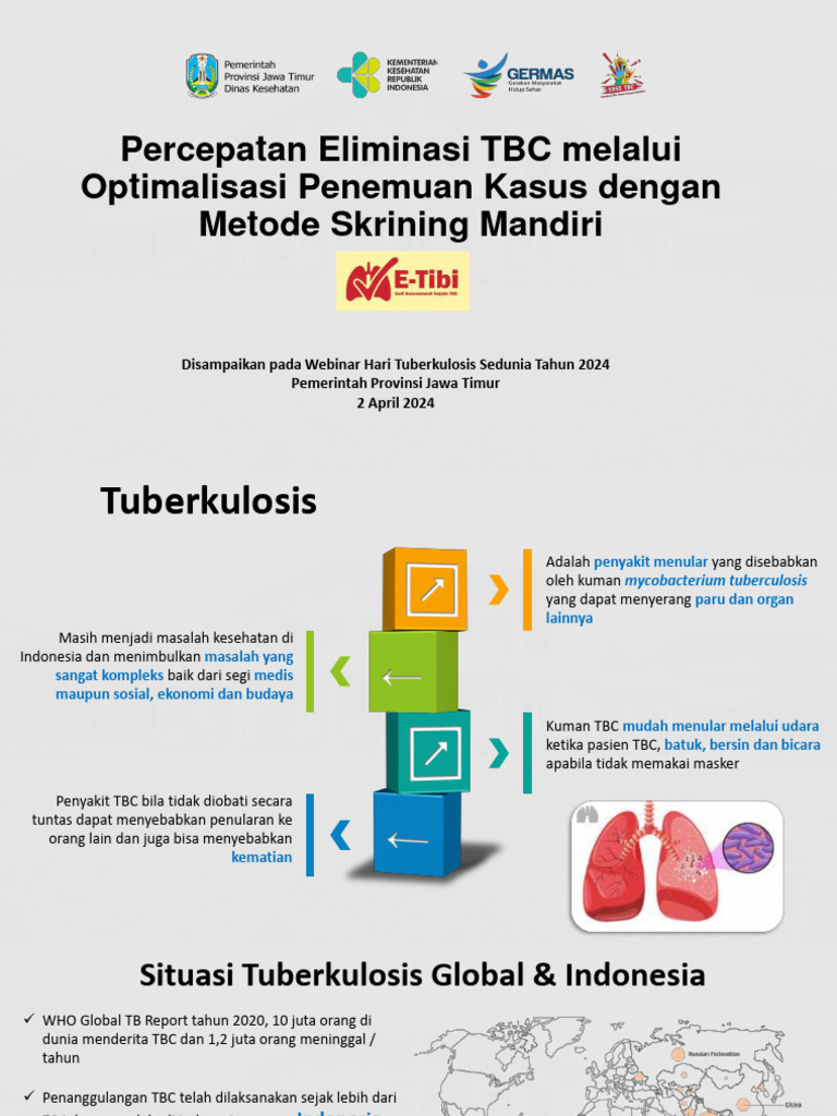 Percepatan Eliminasi TBC dg Skrining Mandiri Gejala TBC dengan E-TIBI ...