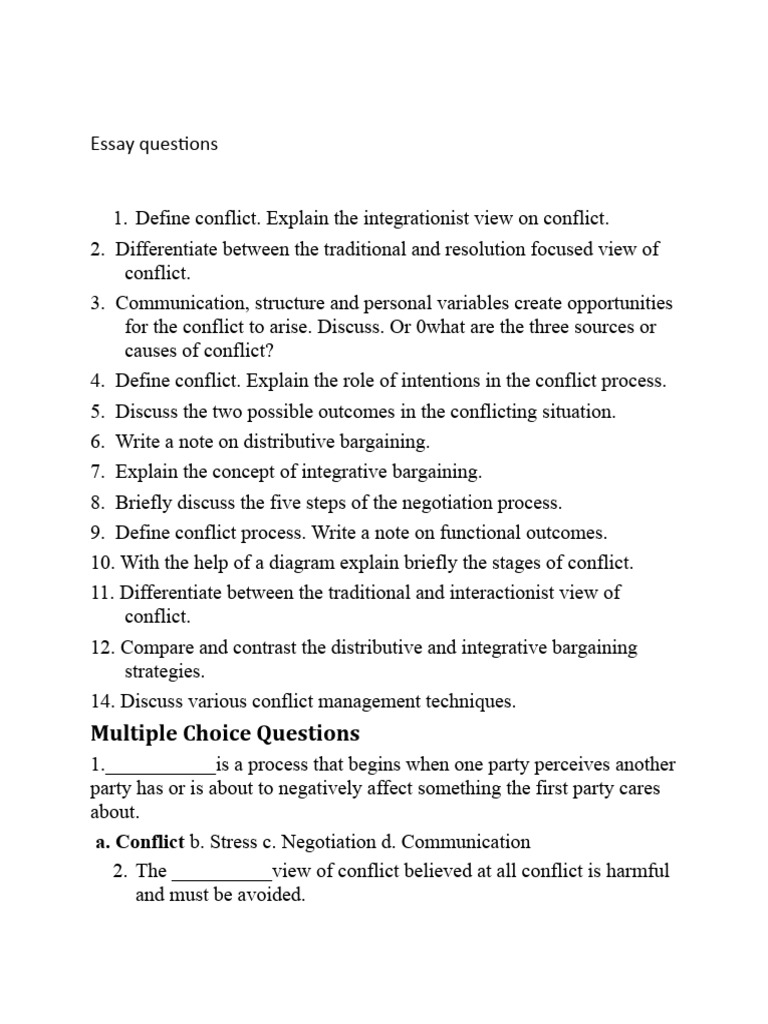 Understanding Conflict and Negotiation Concepts | PDF | Negotiation ...