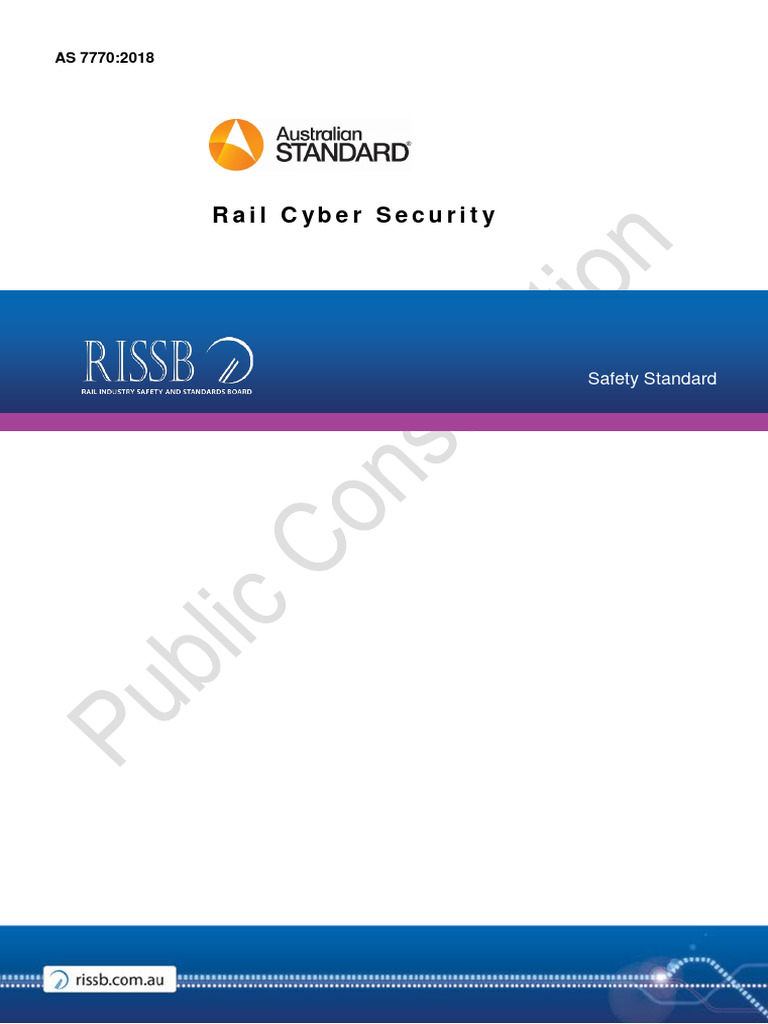 Au-RISSB - As-7770 - Rail Cyber Security v2.0 | PDF | Vulnerability (Computing) | Computer Security