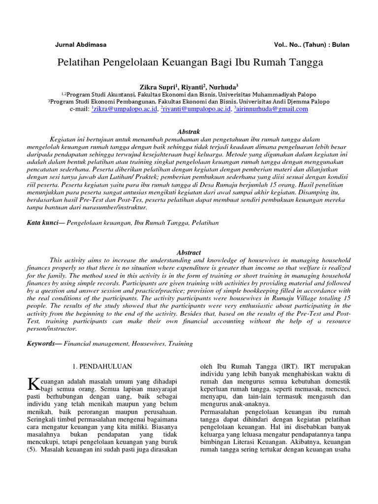 Zikra - Jurnal Pengabdian (Abdimas) | PDF