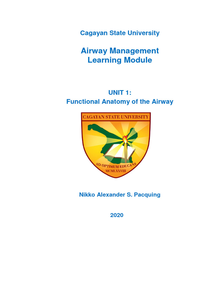 Airway-Mngt.-Module-1. | PDF | Respiratory Tract | Lung