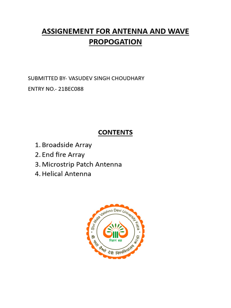 ANTENNA and Wave Propagation | PDF