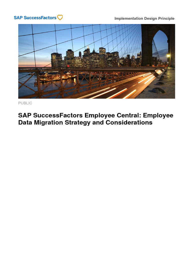 SAP SuccessFactors Employee Data Migration Guide | PDF | Employment ...