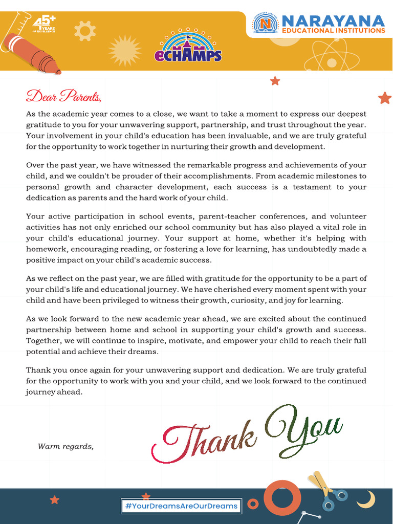 Thank You Note | PDF